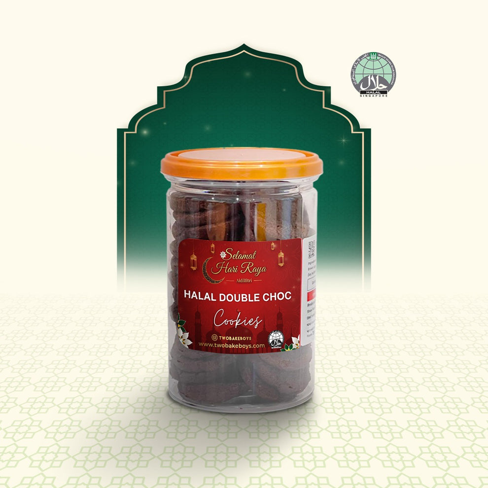 Halal Premium Double chocolate cookie Size L 250g | Two Bake Boys