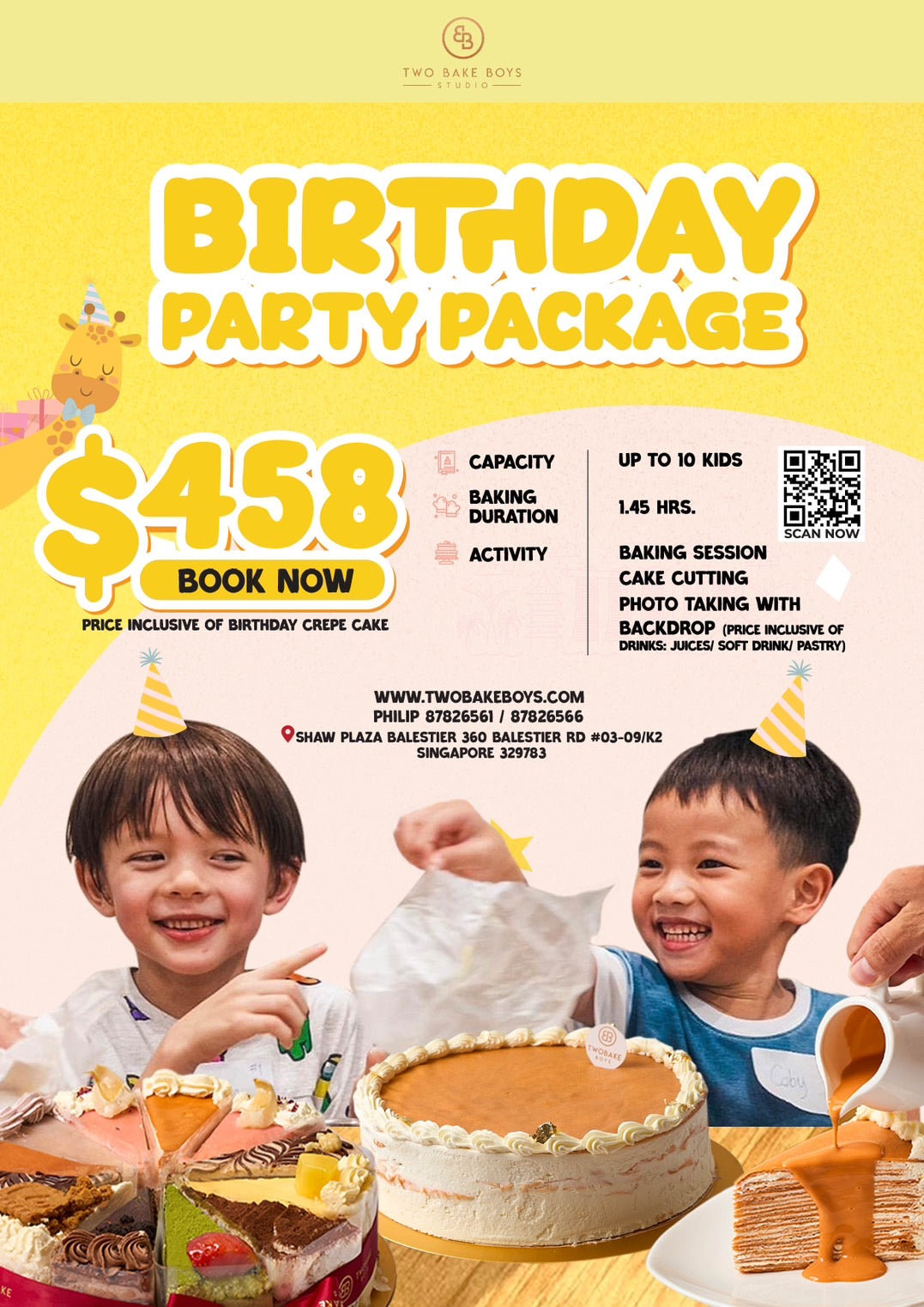 Birthday Party Packages | Two Bake Boys